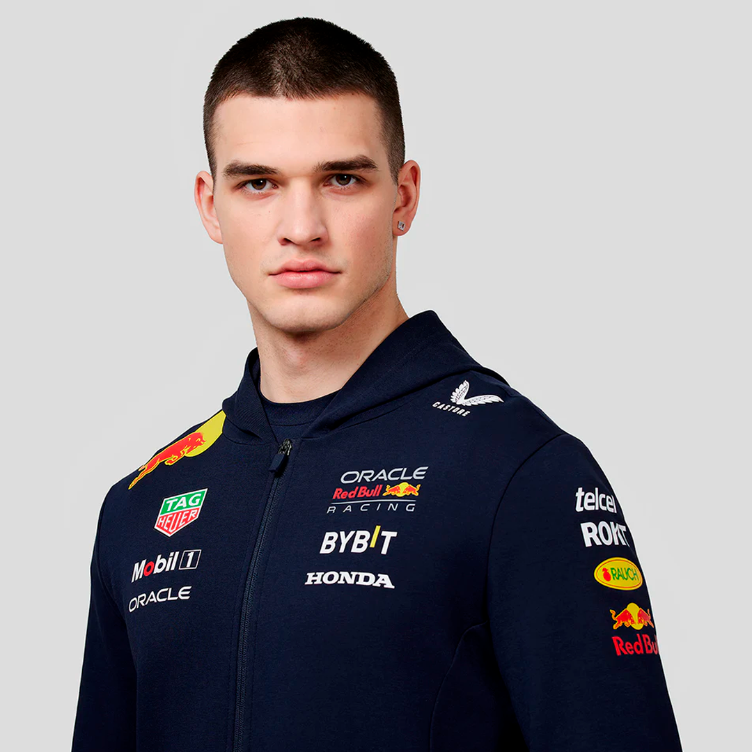 RED BULL RACING MEN'S OFFICIAL TEAMLINE FULL ZIP HOODIE - TM5291
